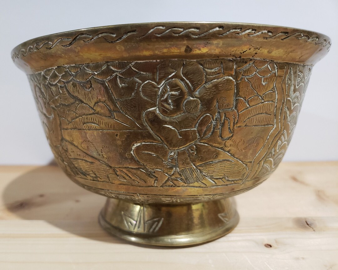 Heavy Brass Pot Signed "great Ming Dynasty Under the Reign of the ...