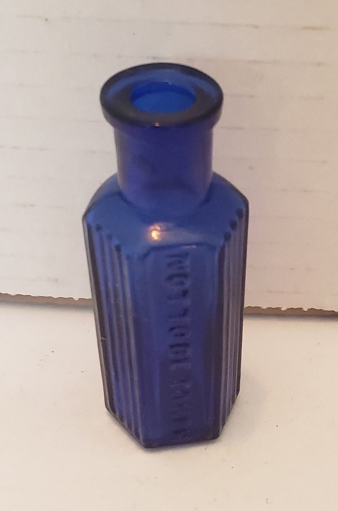 Antique Cobalt Blue Hexagonal Not to Be Take Poison Bottle. Apothecary ...