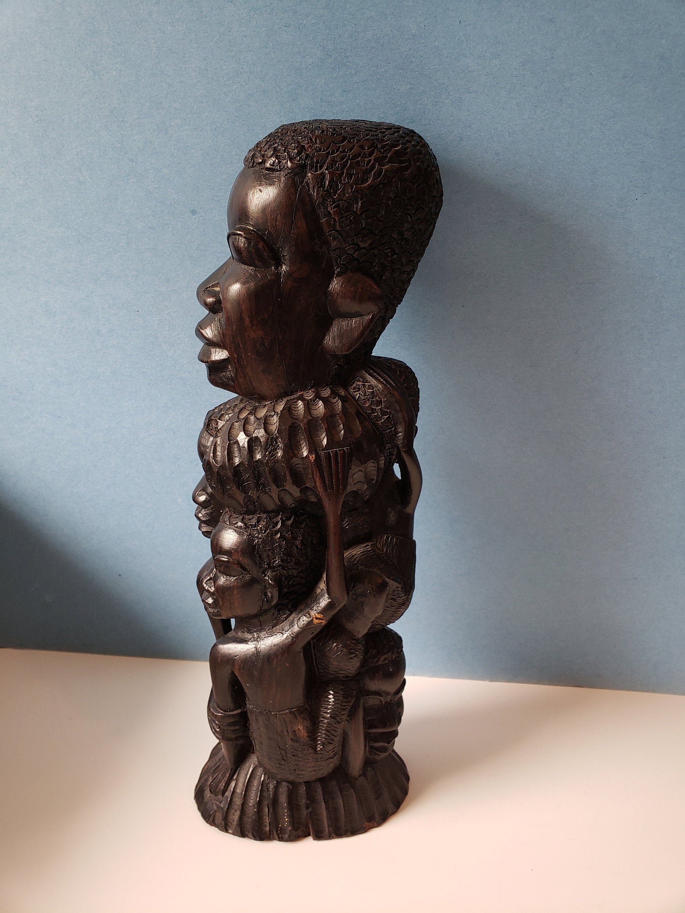 Makonde Tribe Tanzania Carved Figurine / Family Tree of Life / | Etsy