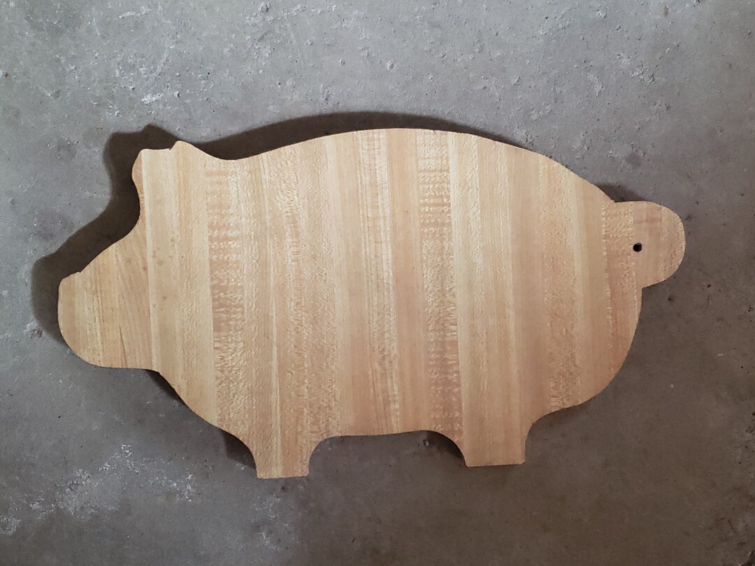 Handmade Laminated PIG Cutting Board, Brown Wood Grain Design - Etsy