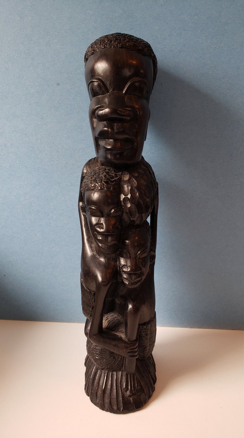 Makonde Tribe Tanzania Carved Figurine / Family Tree of Life / Carved ...