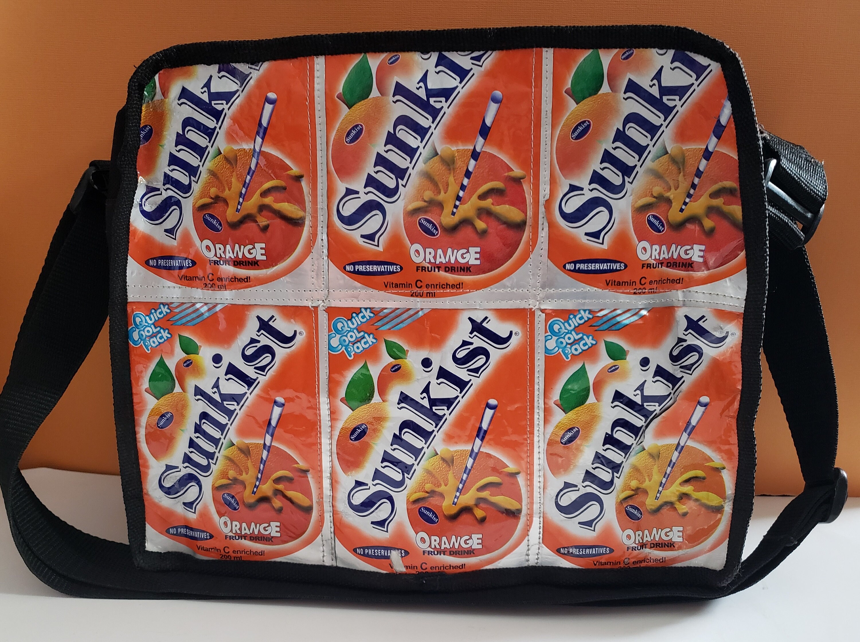 Cool Sunkist Recycled Purse Juice Box Pouch MCM Hand Crafted | Etsy