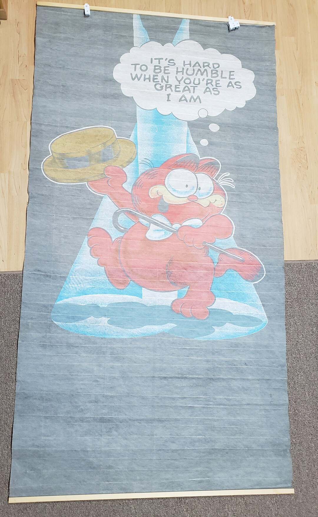 Vintage Dancing Garfield Cartoon Window Covering, Gazebo Window Cover ...