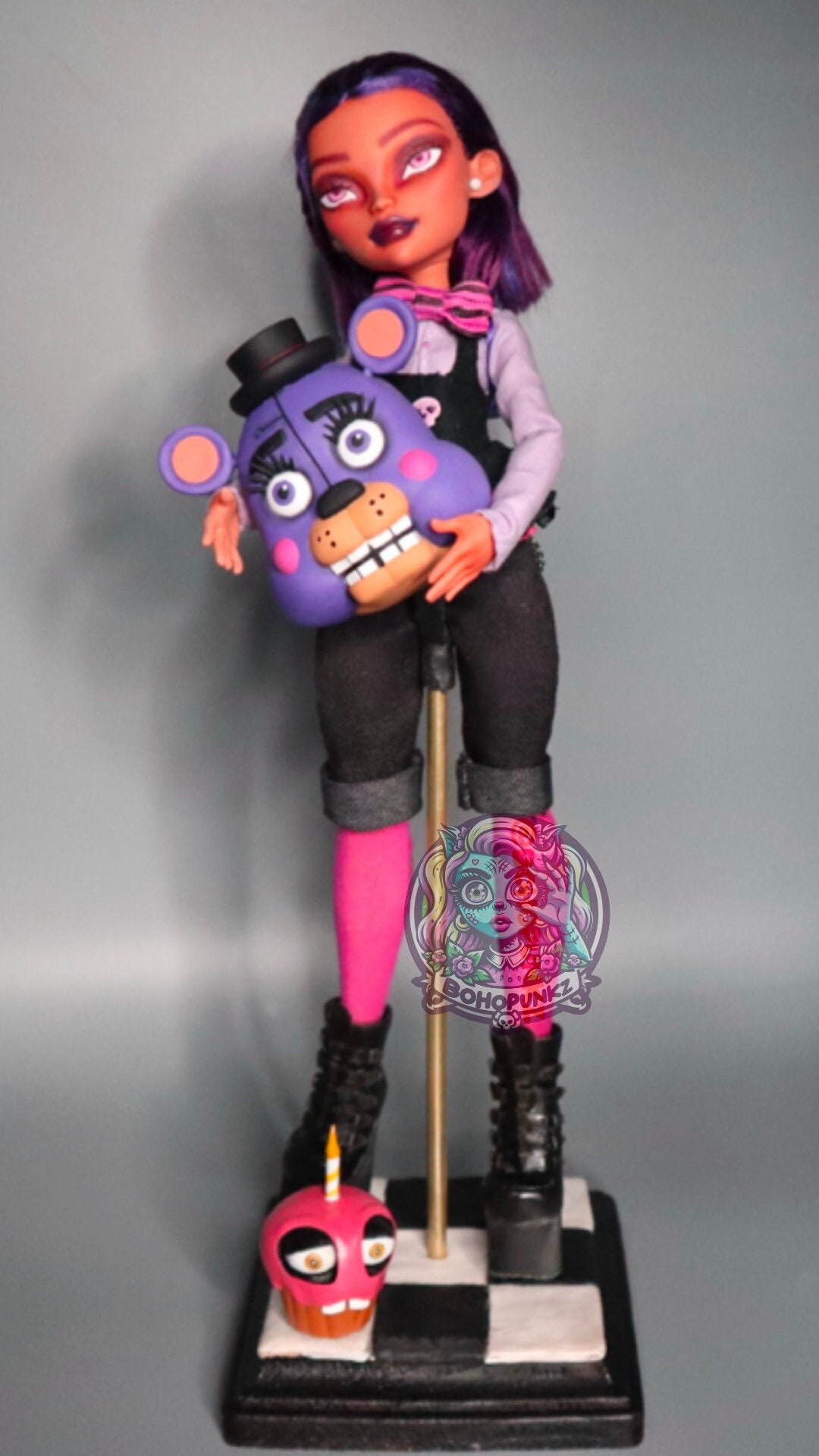 OOAK Five Nights at Freddy's Monster High Custom Artdoll FNAF - Etsy