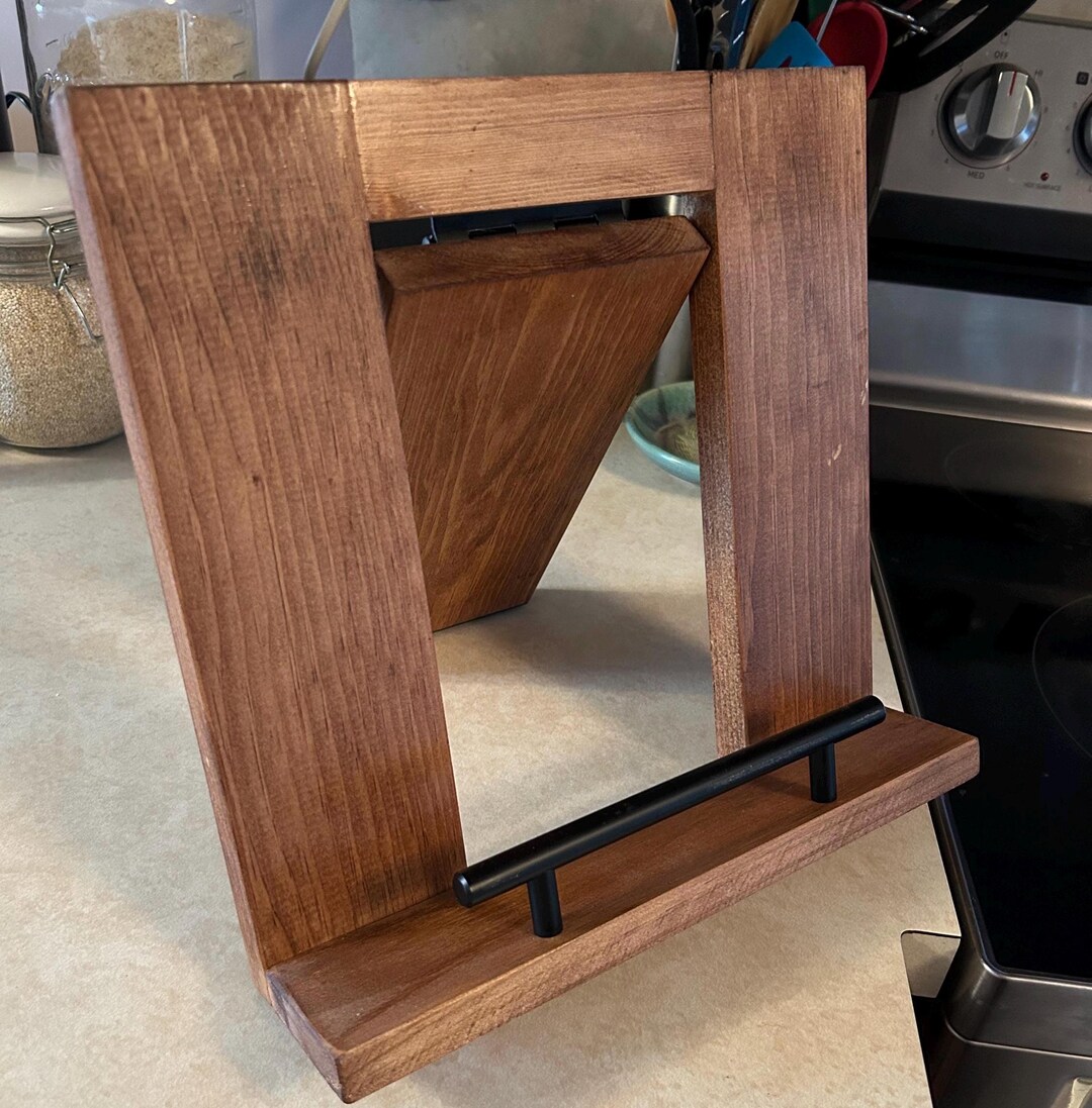 Folding Cookbook Stand: Hands-free Recipe Holder - Etsy