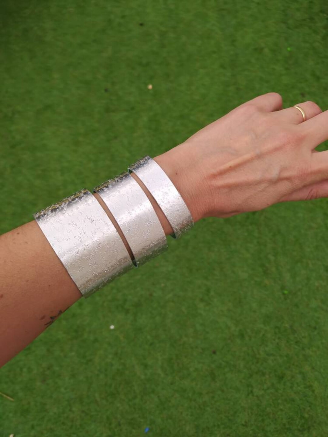 Extra Wide Silver Cuff Bracelet (aluminium) - Etsy