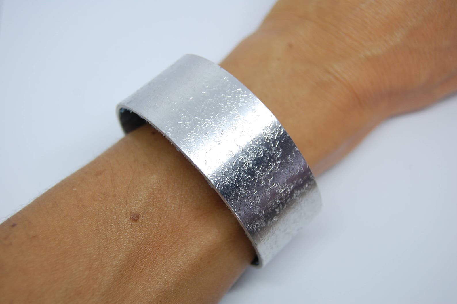 Extra Wide Silver Cuff Bracelet aluminium - Etsy