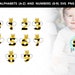 Bee Alphabet A-z Svg, Bee Number 0-9 Svg, Alphabet Clipart, Letters Svg ...