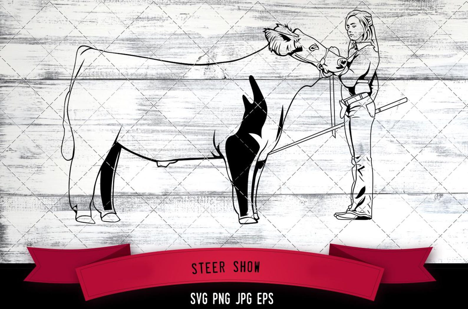 Show Steer Svg,stock Show Svg,livestock Judging SVG File - Vector Art ...