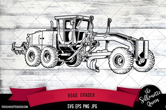 Road Grader Vector Logo Transportation Rental Company - Etsy