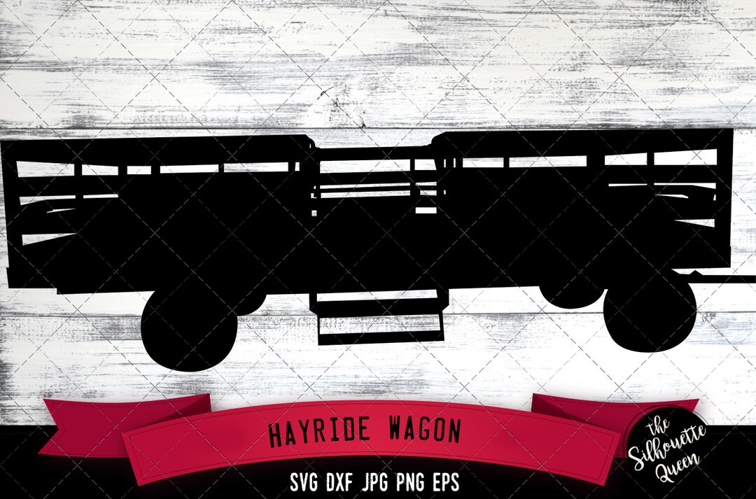Hayride Wagon Svg, Cricut Files, Silhouette Studio Vector Design, Cut ...