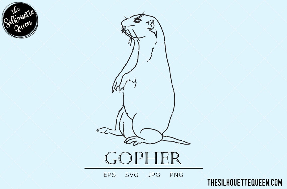 Gopher Svg Burrowing Rodents Svg Pocket Gopher Svg - Etsy