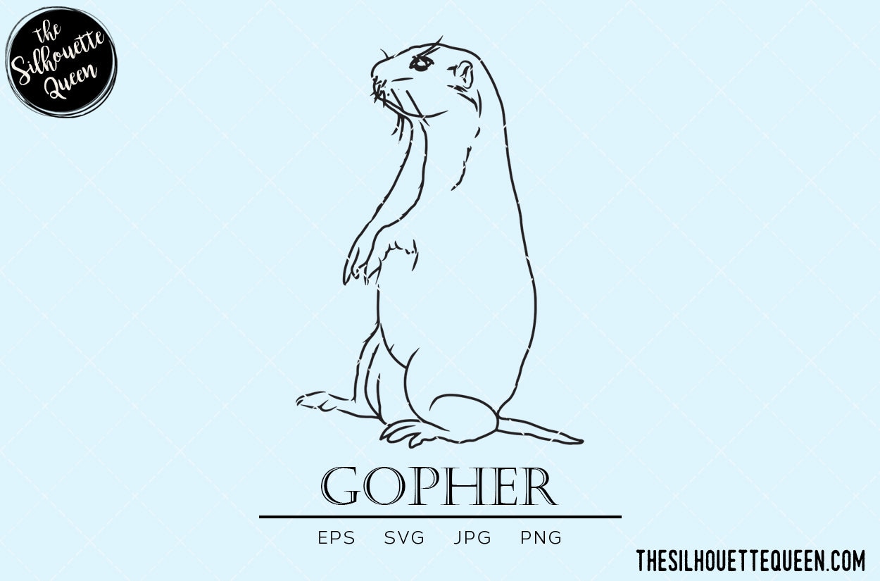 Gopher Svg, Burrowing Rodents Svg, Pocket Gopher Svg, Geomyidae Svg ...