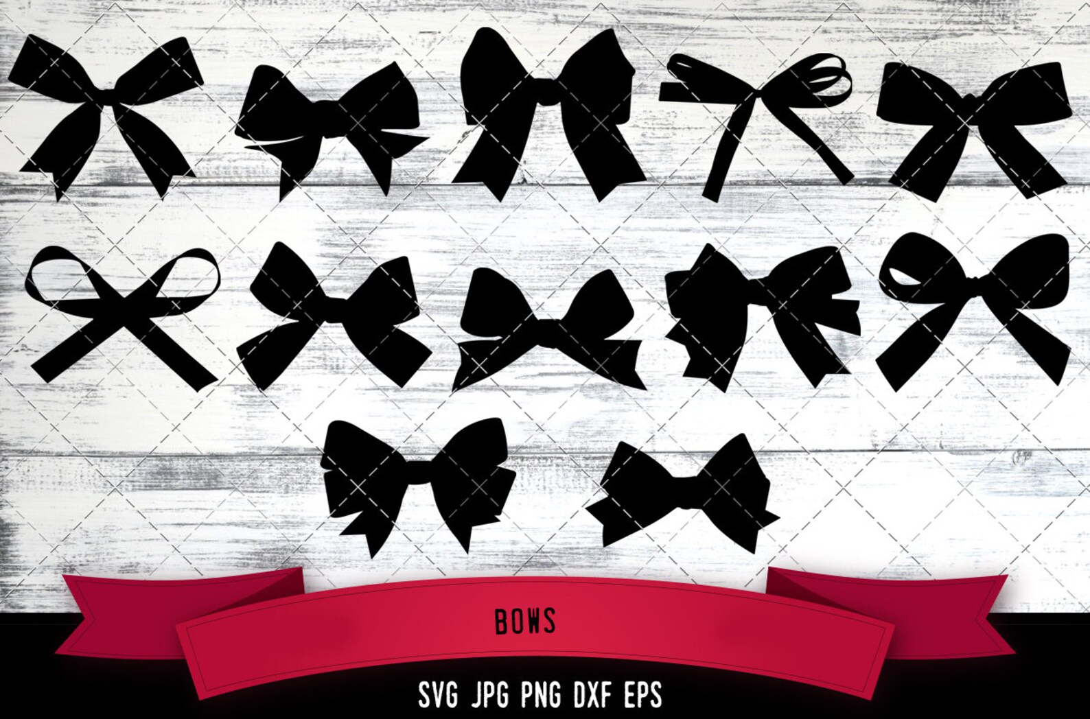 Bows Svg Ribbon Bows Svg Girl Bow Svg Present Bow Svg - Etsy