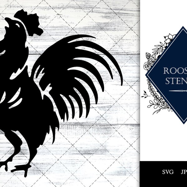 Rooster Stencil - Etsy