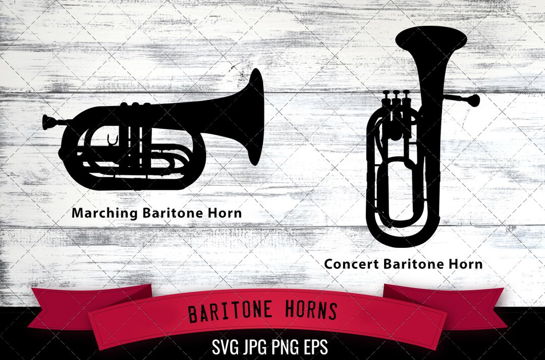 Baritone Horn SVG, Musical Instrument SVG, Logo - Digital Download With ...