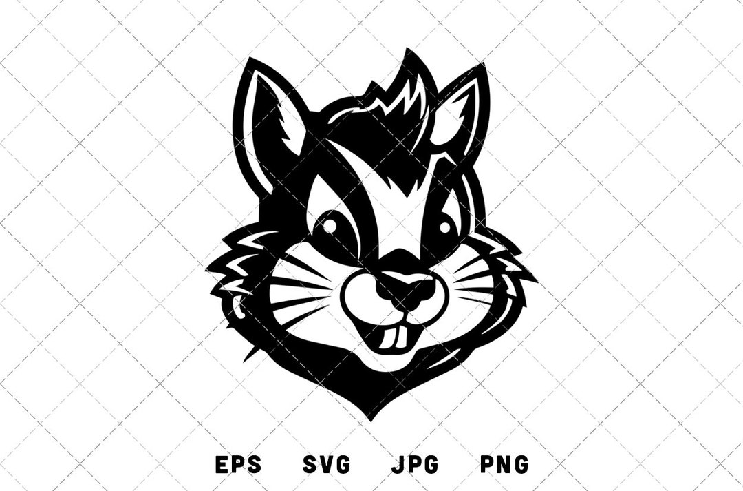 Chipmunks Mascot Graphics - JPG, SVG, PNG- Digital Download With ...