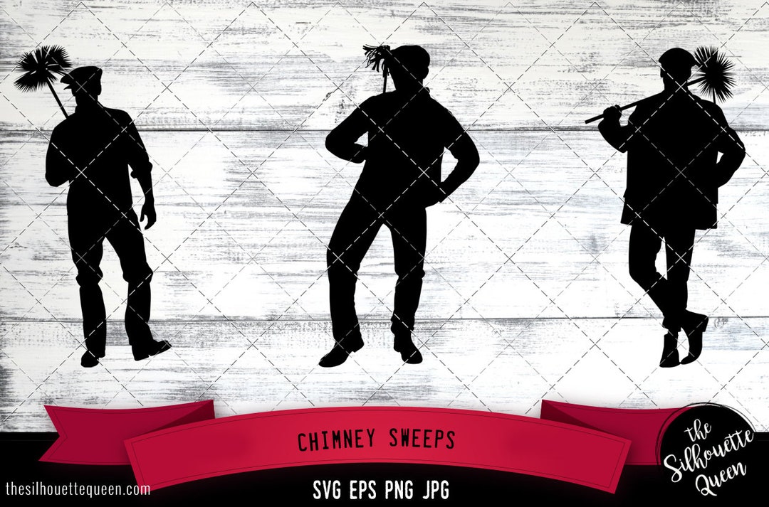 Chimney Sweeps Silhouette Vector | Chimney Sweeps SVG | Clipart ...