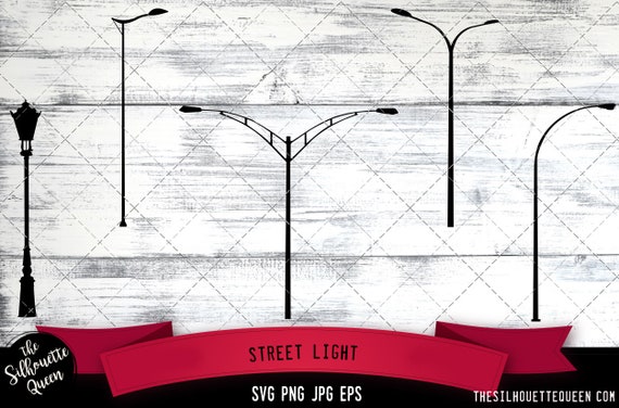 Street Light SVG Silhouette Logo Street Light SVG Cut Files - Etsy