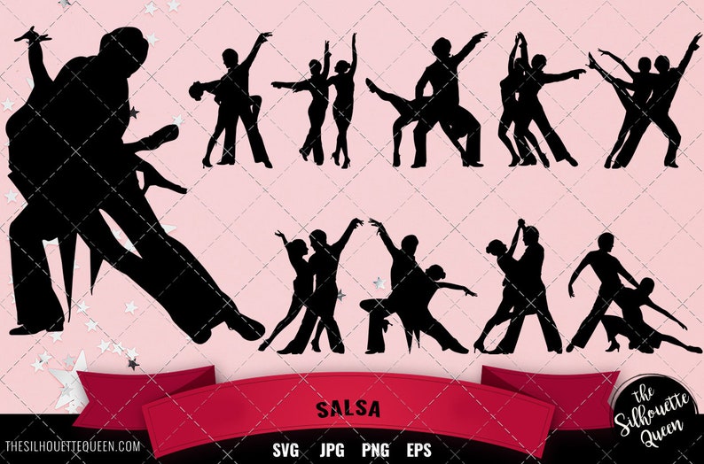 Salsa Dance Svg Dance Cricut Files Cut Files Dancer - Etsy