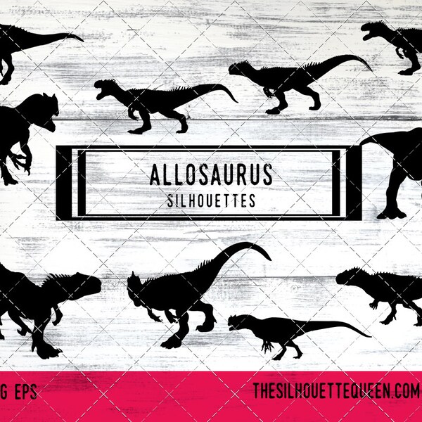 Allosaurus Silhouette - Etsy