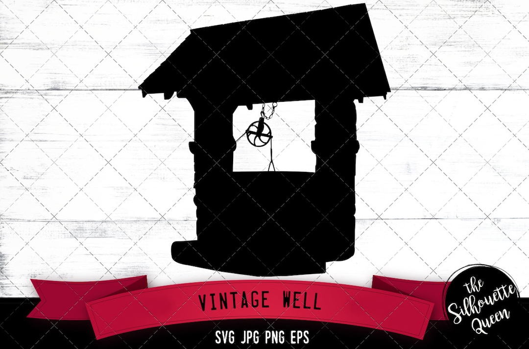 Vintage Well Svg, Water Well Svg, Old Well Svg, Antique Wells Svg ...