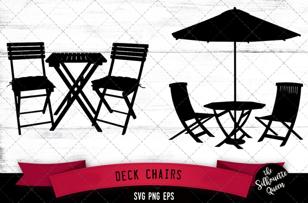 Deck Chairs Svg, Beach Chair Svg, Wooden Chair Svg, Lounge Chair Svg ...
