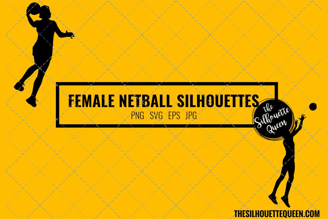 Netball Women SVG Bundle for Cutting , Cut Files Silhouette Studio ...