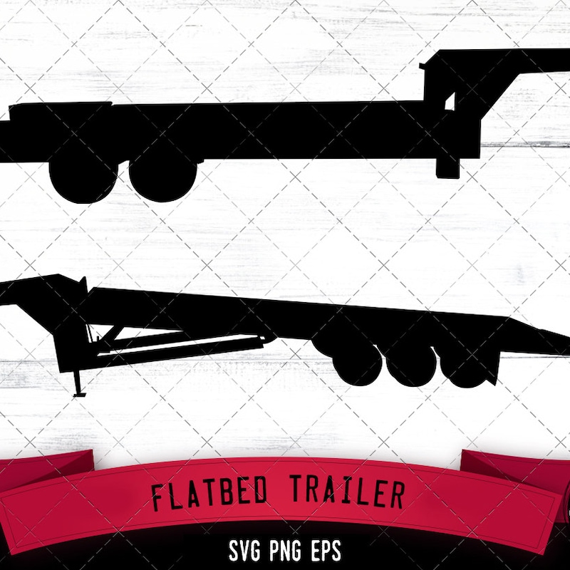 Pickup Truck and Trailer Svg - Etsy
