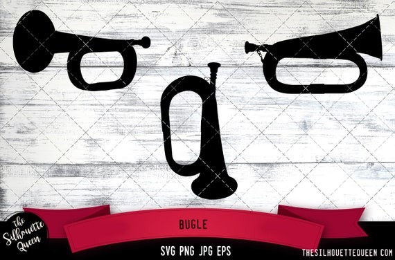 Bugle SVG Silhouette Logo Bugle SVG Cut Files for Cricut - Etsy Ireland