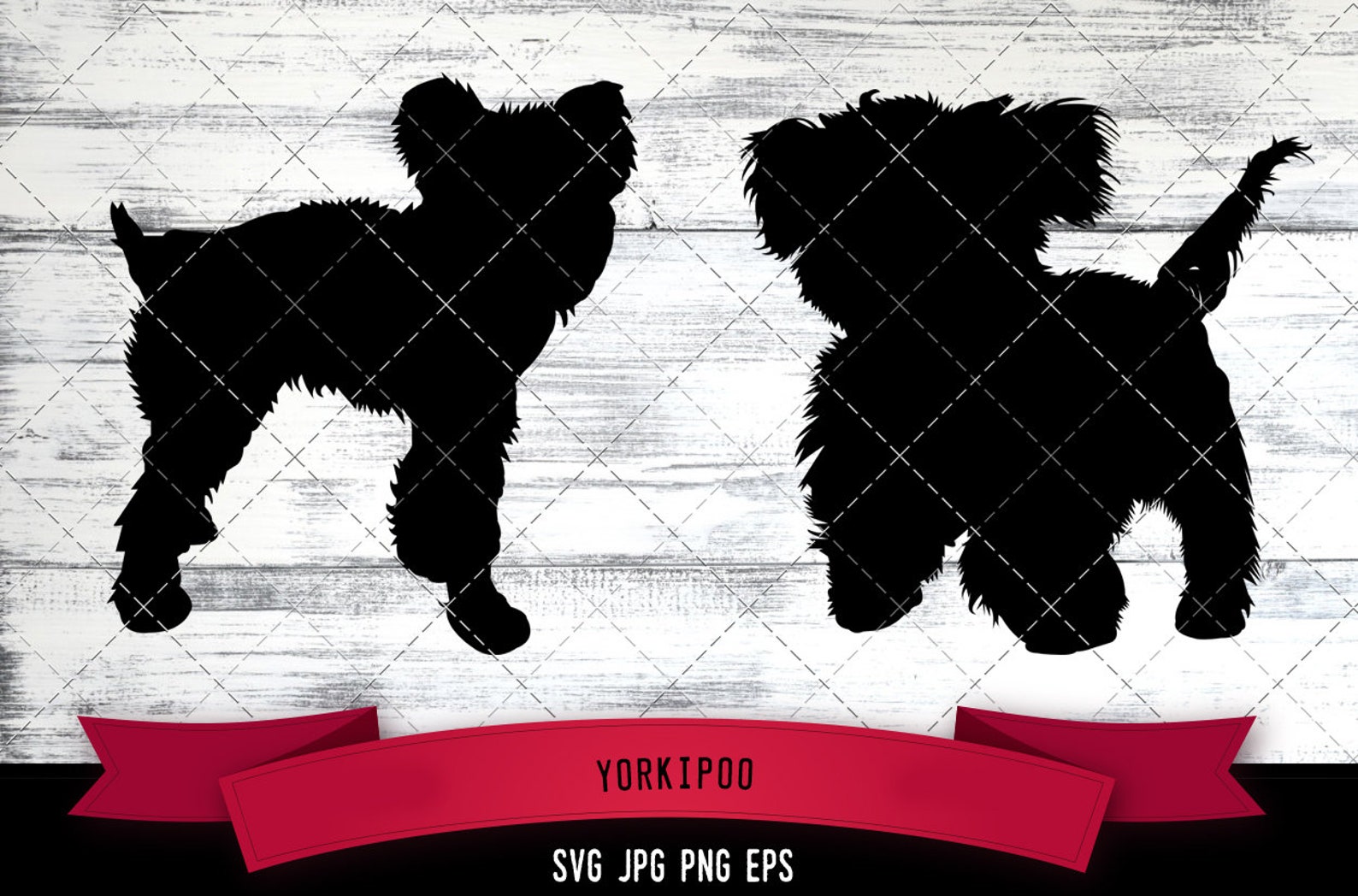 Yorkipoo Svg Crossbreed Svg Yorkshire Terrier Toy Poodle - Etsy