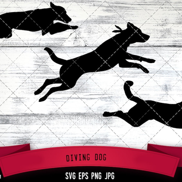 Dock Diving Dog Svg - Etsy