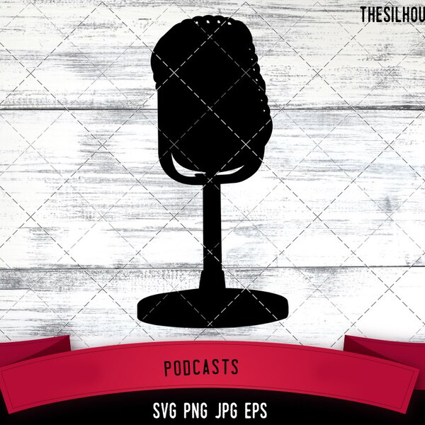 Podcasts Silhouette - Etsy