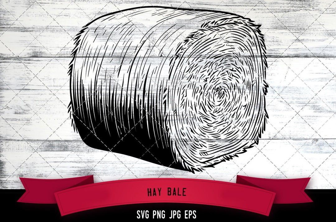 Hay Bale SVG, Farming SVG, Logo - Digital Download With Commercial ...