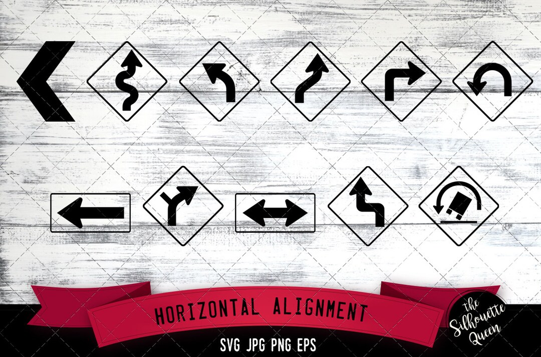 W1 Series Horizontal Alignment Icon SVG -vector Symbol Commercial ...