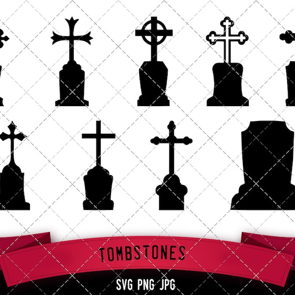 Cemetary Svg - Etsy