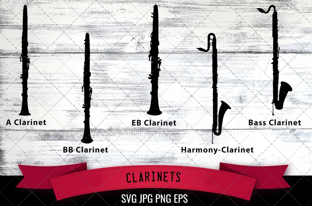 Clarinet SVG, Musical Instrument SVG, Logo - Digital Download With ...