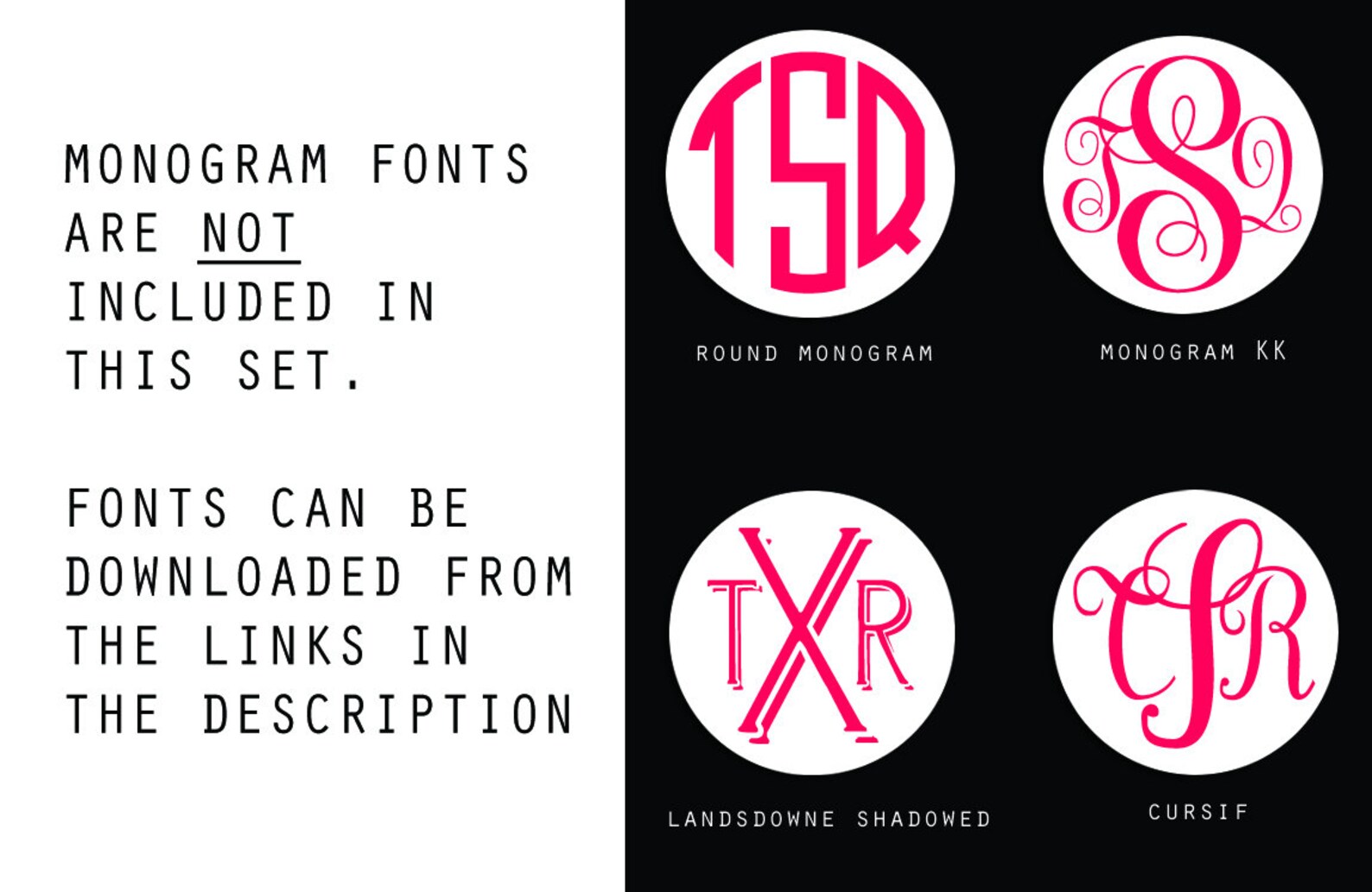Archer Svg Monogram, Circle Frames, Cuttable Design, Cut Files ...