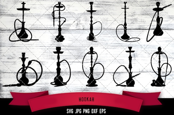 sheesha svg PNG cut files for Cricut Hookah svg Dxf shisha svg ...