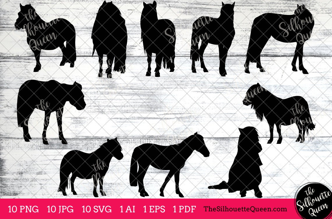 Pony Svg, Pony Monogram, Pony Svg File,cuttable, Pony Svg Bundle, Cut ...