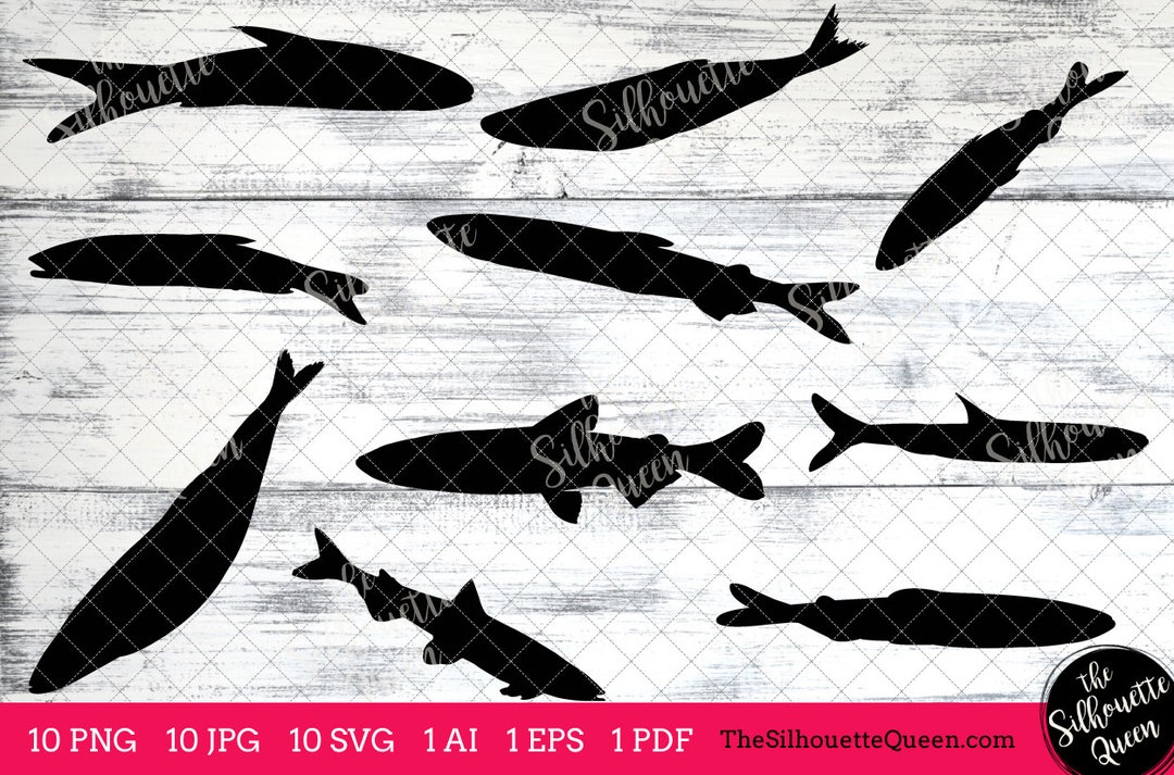 Fishing SVG , Smelt Fish SVG, Smelt Fish Cut File for Cricut Design ...