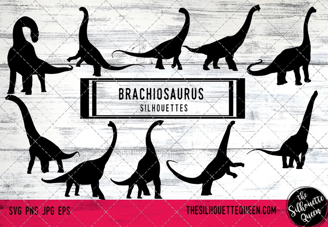 Brachiosaurus SVG Dinosaur Svg Dinosaur Svg Monogram - Etsy