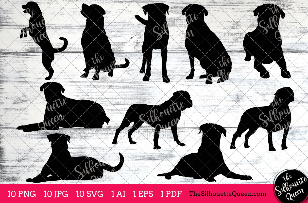 Rottweiler dog svg dog svg dog monogram svg dog svg files | Etsy