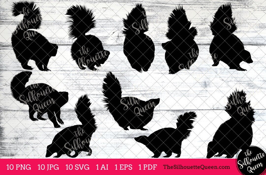 Skunk Svg, Skunk Monogram, Skunk Svg File,cuttable, Skunk Svg Bundle ...