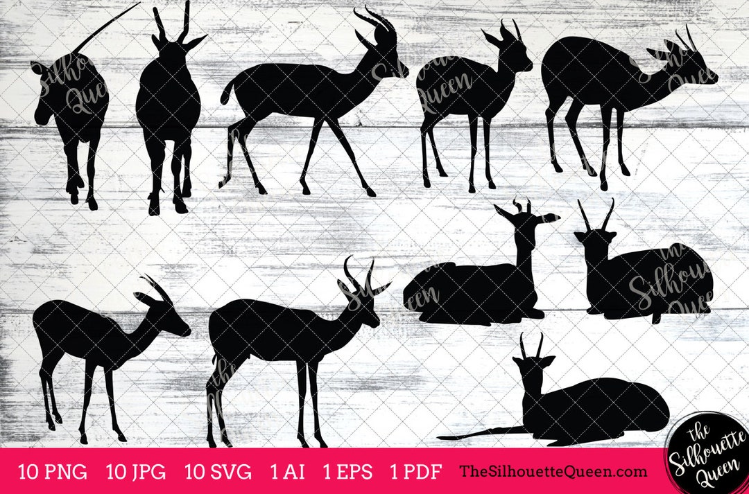 Gazelle Svg, Gazelle Monogram, Gazelle Svg File,cuttable, Gazelle Svg ...
