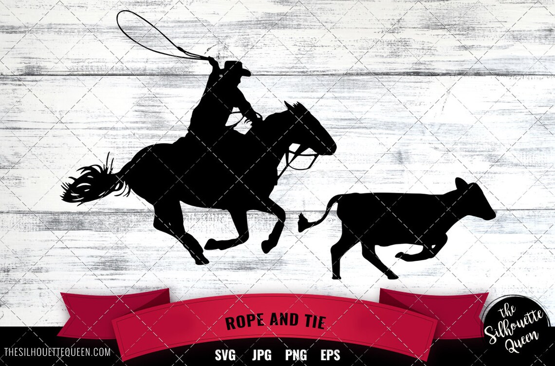 Rope and Tie Rodeo Svg Cowboy Svg Western Svg Country Svg - Etsy