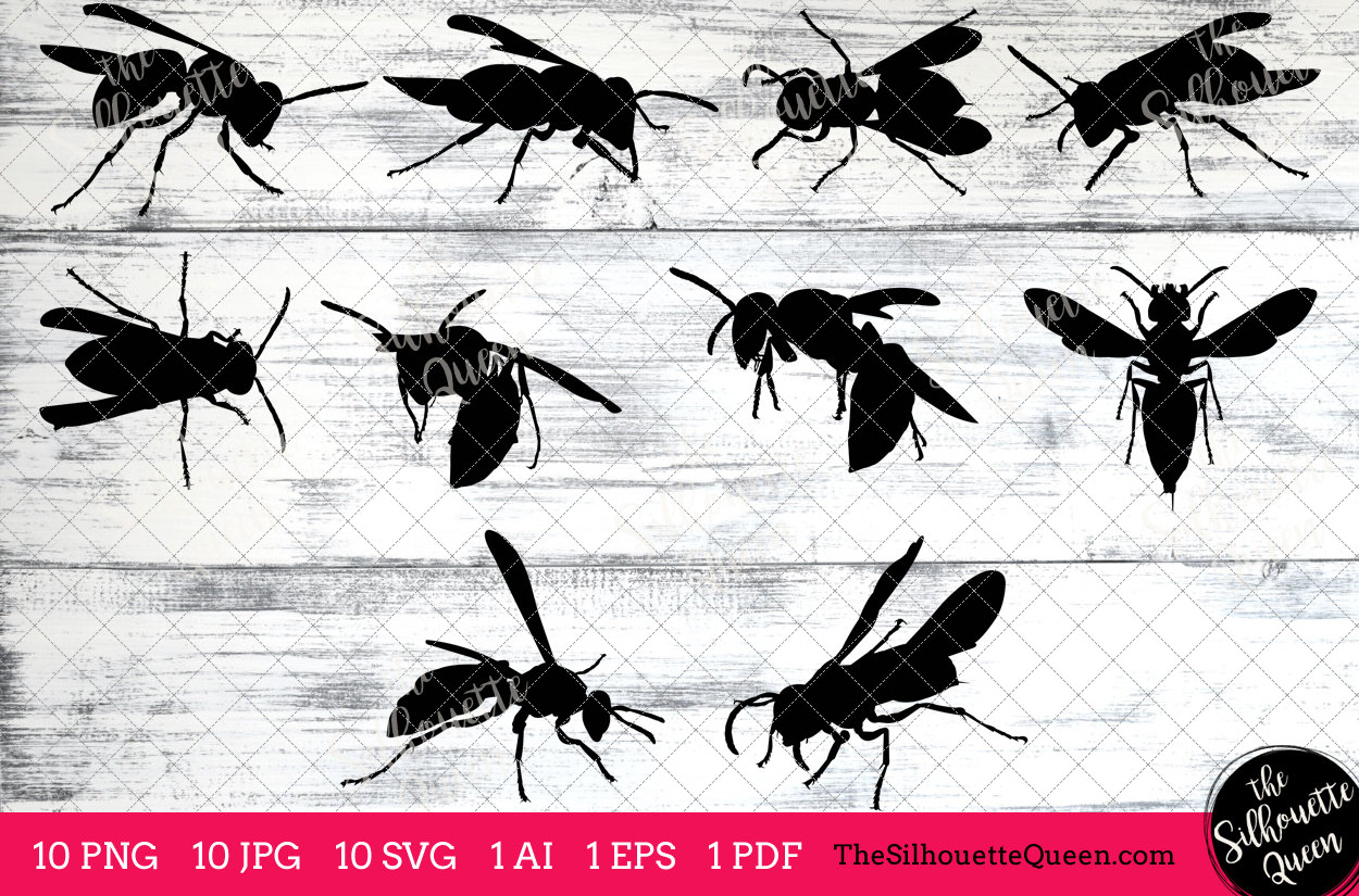 Wasp Insect Svg Wasp Bug Monogram Wasp Svg File Wasp - Etsy