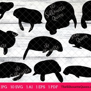 Manatee Svg, Manatee Monogram, Manatee Svg File,cuttable, Manatee Svg ...