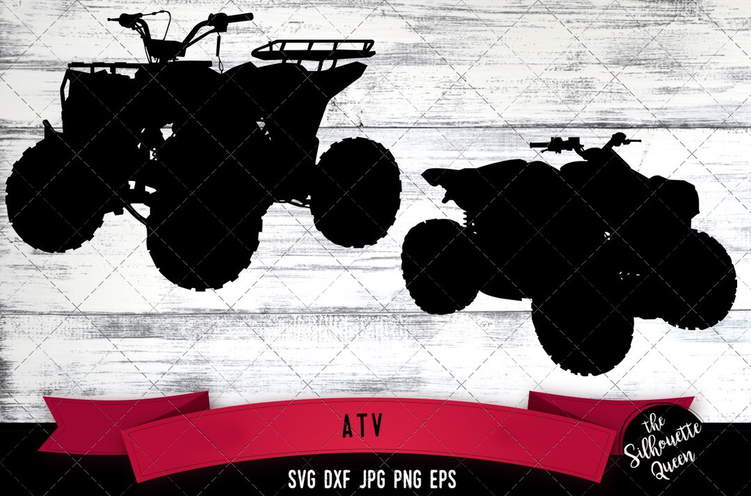 ATV Svg, Cricut Files, Silhouette Studio Vector Design, Cut File, Scan ...