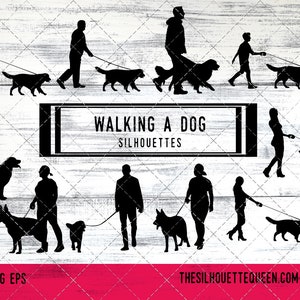 Walking a Dog Svg, Dog Svg, Dog Monogram Svg, Dog Svg Files Cricut, Dog ...
